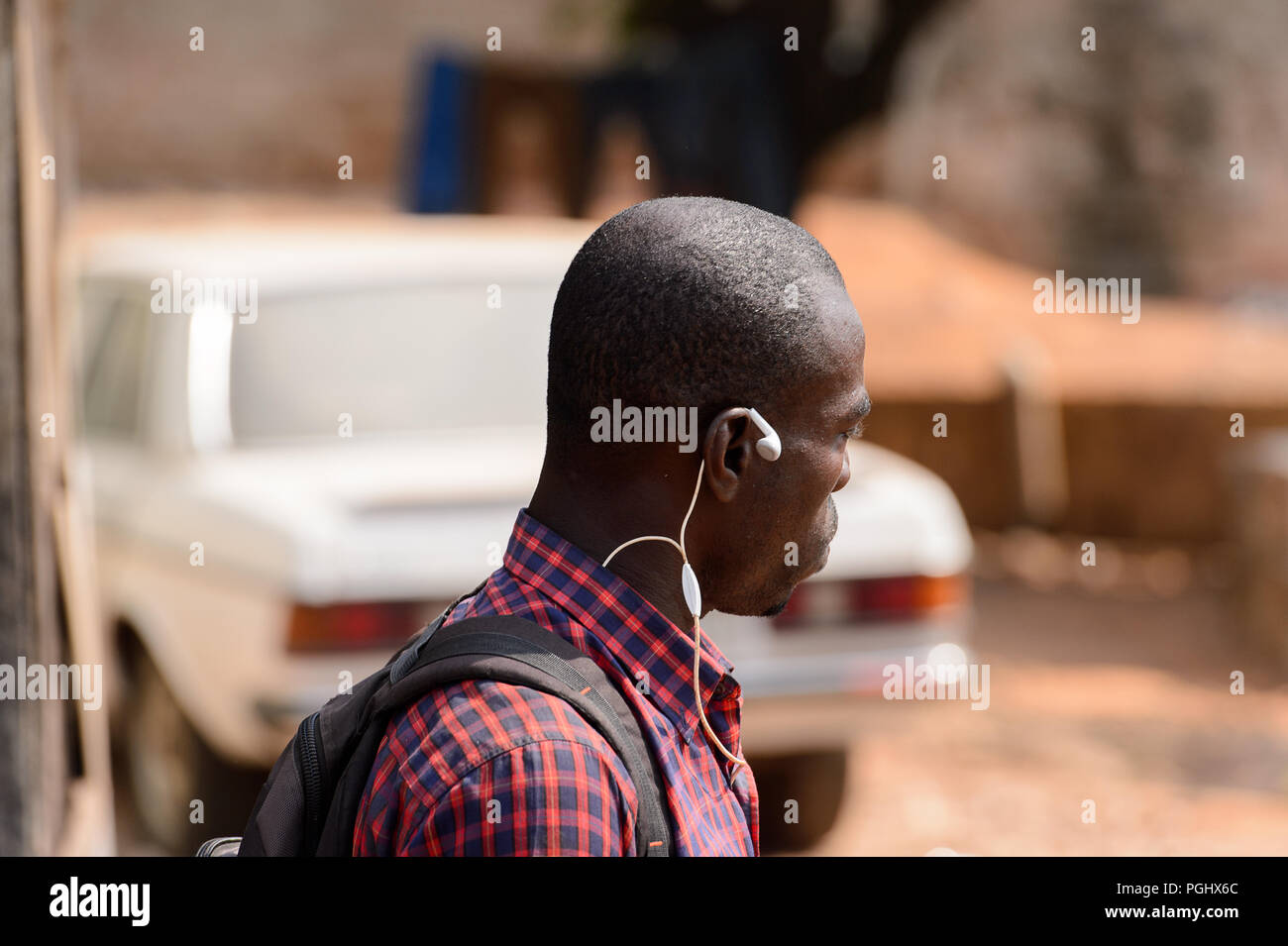 CENTRAL REGION, GHANA - Jan 17, 2017: Unidentified Ghanaian man in ...