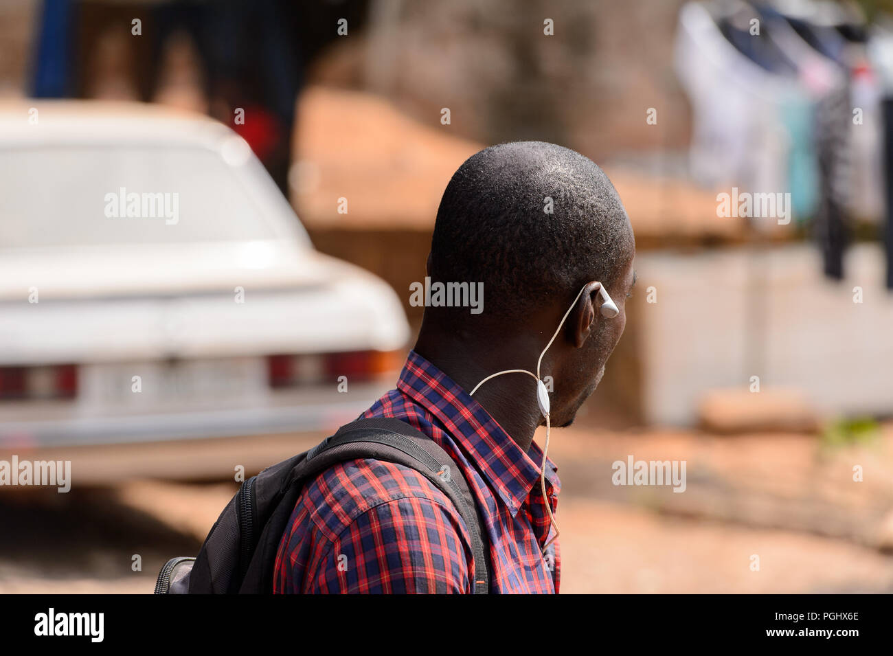 CENTRAL REGION, GHANA - Jan 17, 2017: Unidentified Ghanaian man in ...