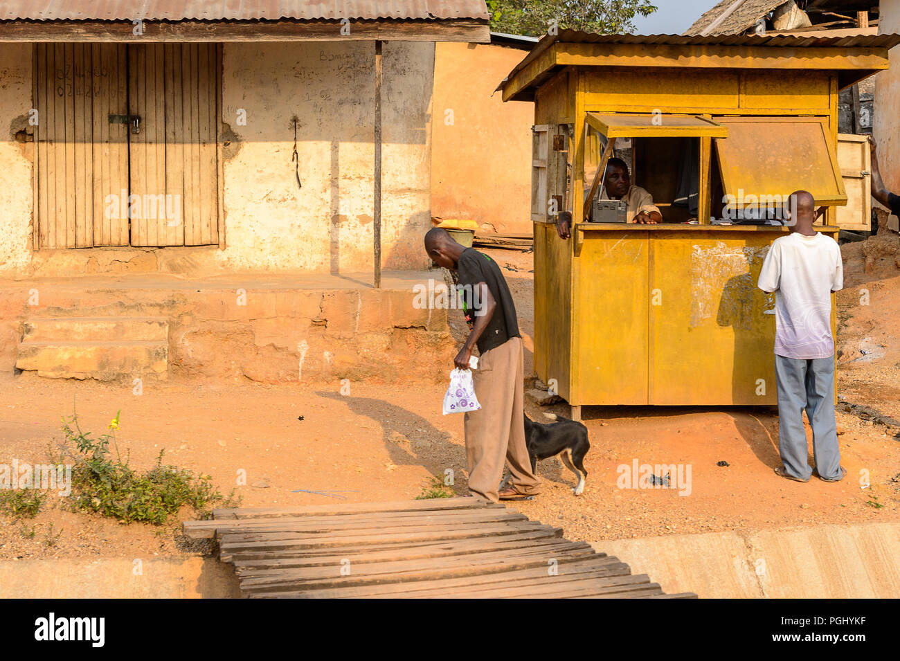 Benin village dog hi-res stock photography and images - Alamy