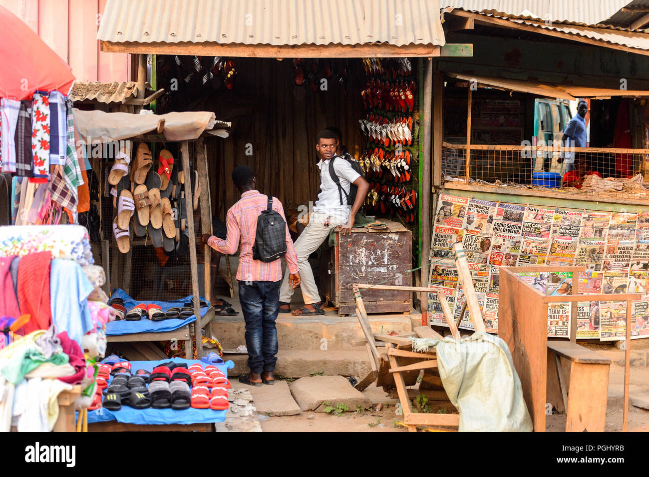 Ghana clothes shop hi-res stock photography and images - Alamy