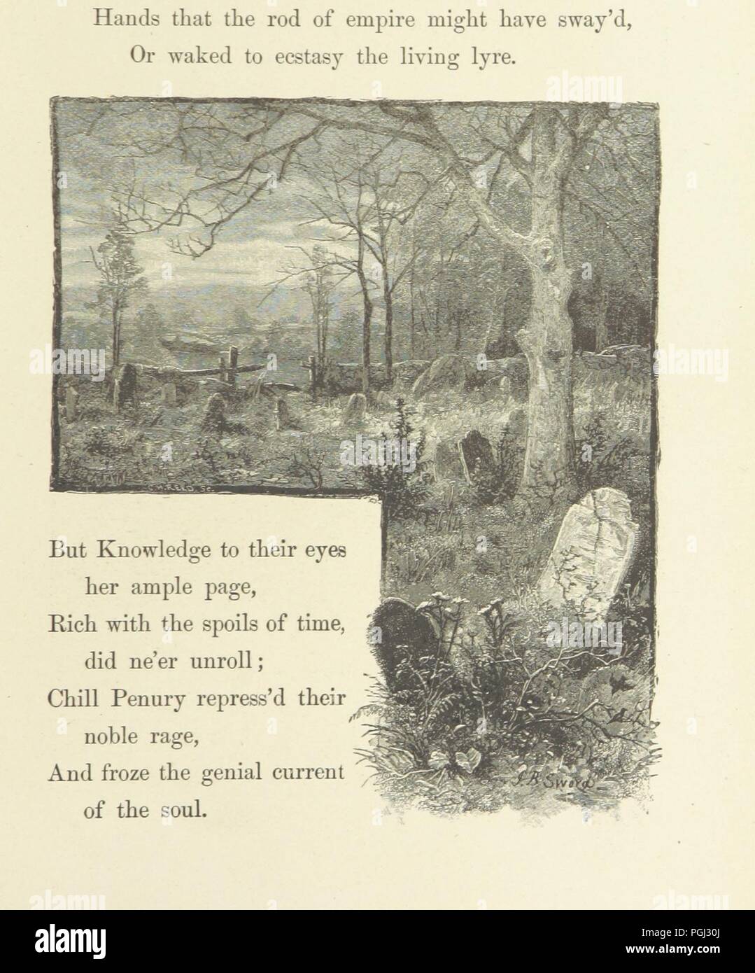 Elegy written in a country churchyard hi-res stock photography and ...