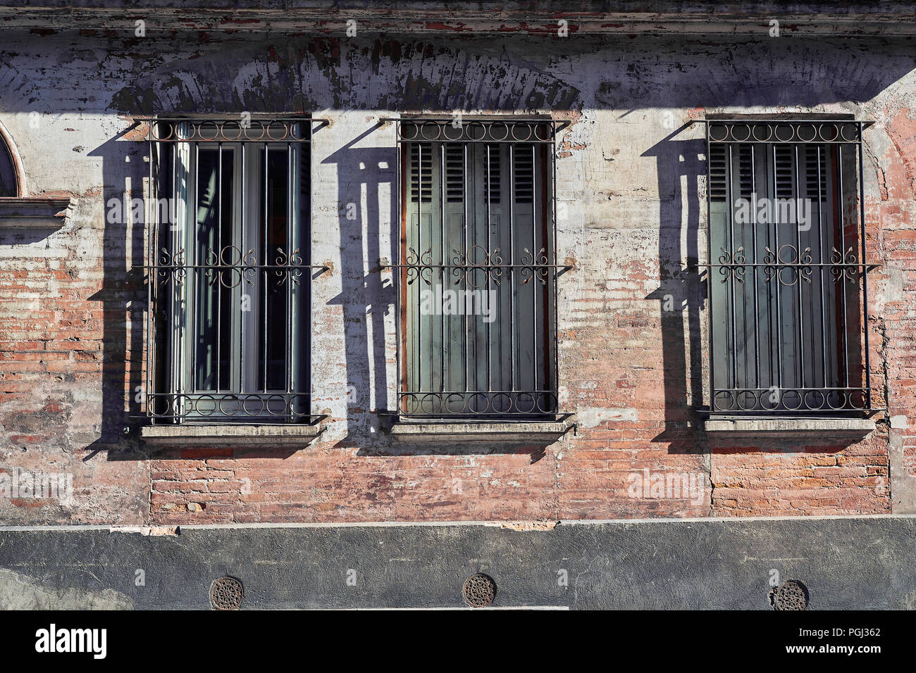 Three old big windows hi-res stock photography and images - Alamy