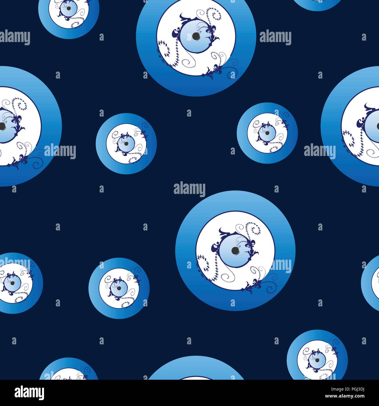 Eye pattern dark background Stock Vector Images - Alamy