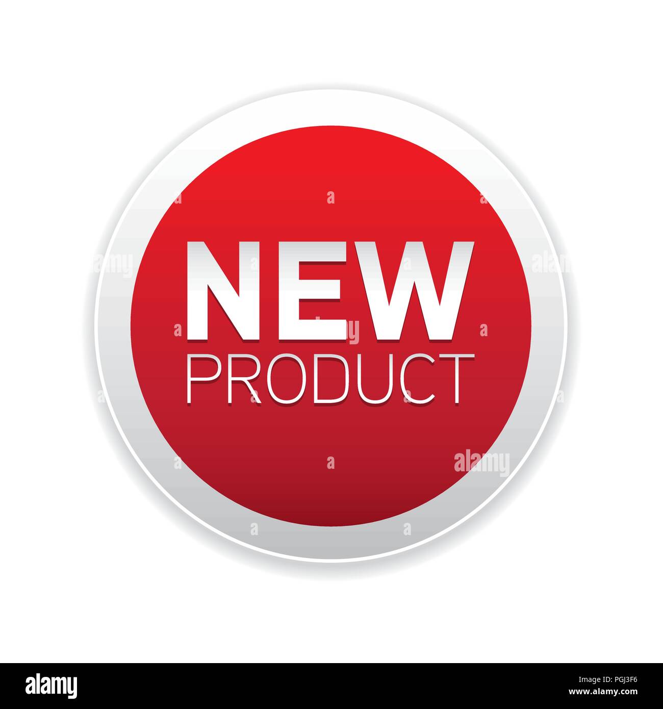 New Product red button Stock Vector Image & Art - Alamy