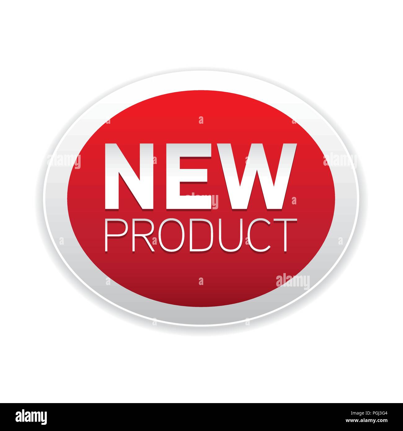 New Product red button Stock Vector Image & Art - Alamy