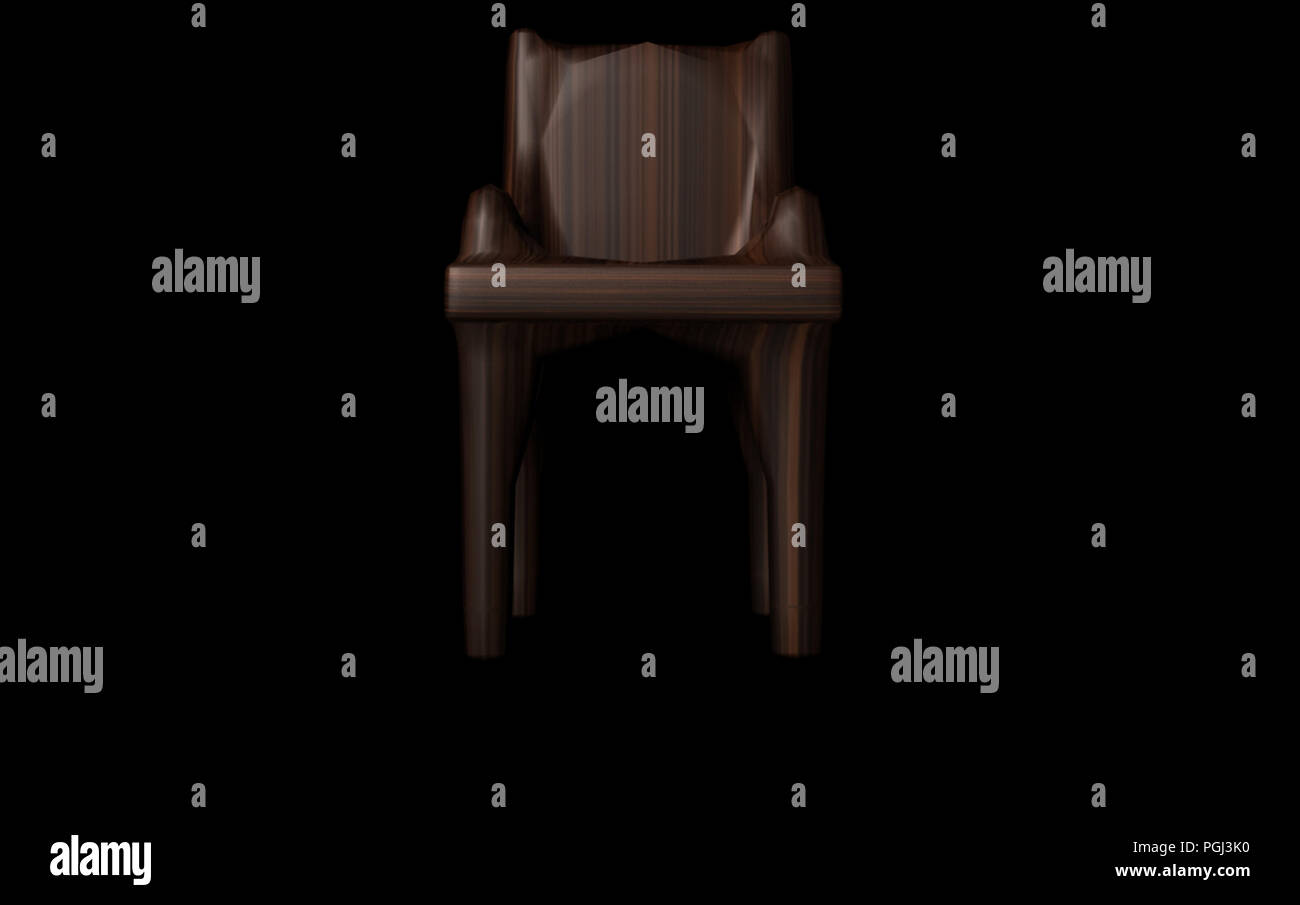 Wooden Chair 3d render Stock Photo - Alamy