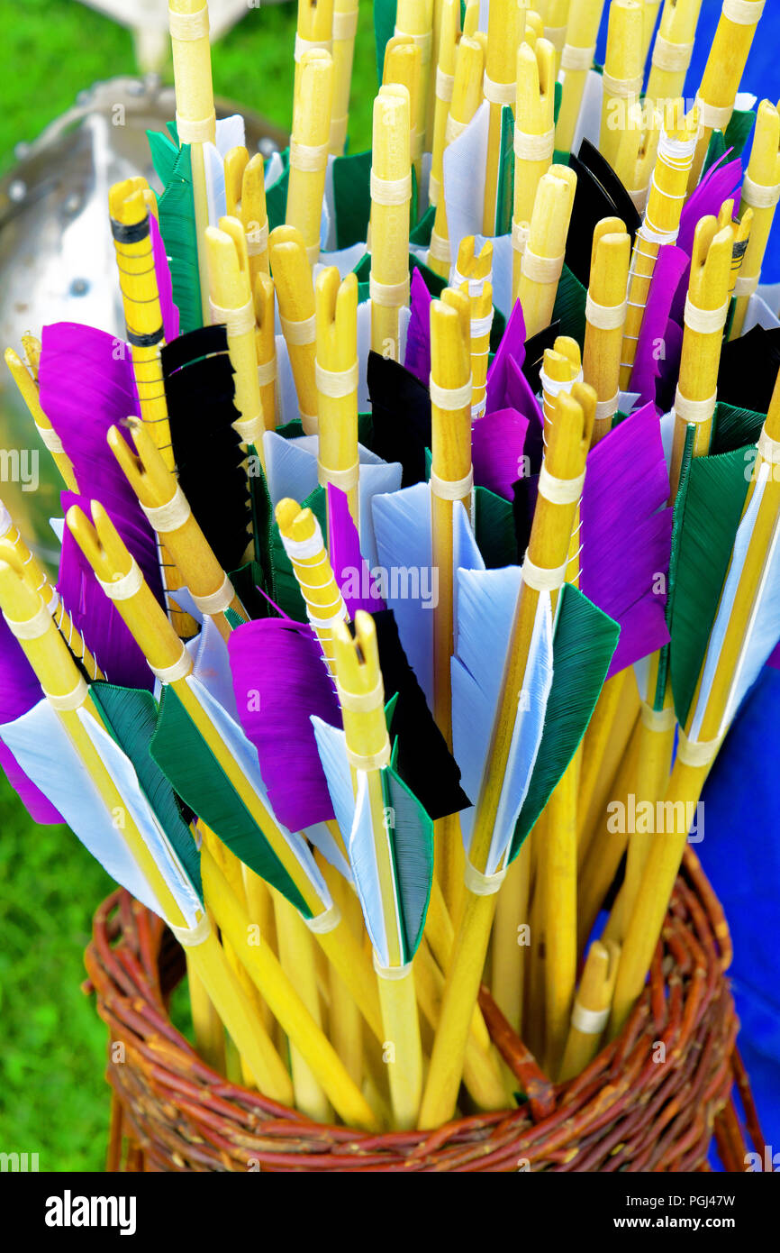 English Heritage Tynemouth Castle and Priory display of quiver of ...