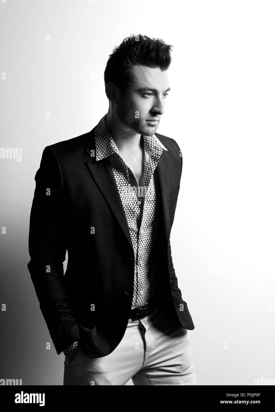 Stylish premium Black and White Stock Photos & Images - Alamy