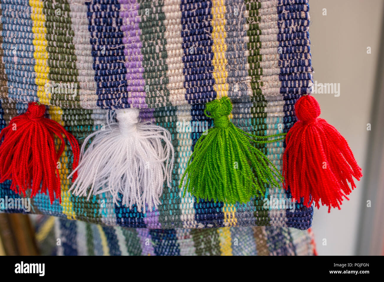 Selection of Ottoman Turkish traditional tassels in various colors ...