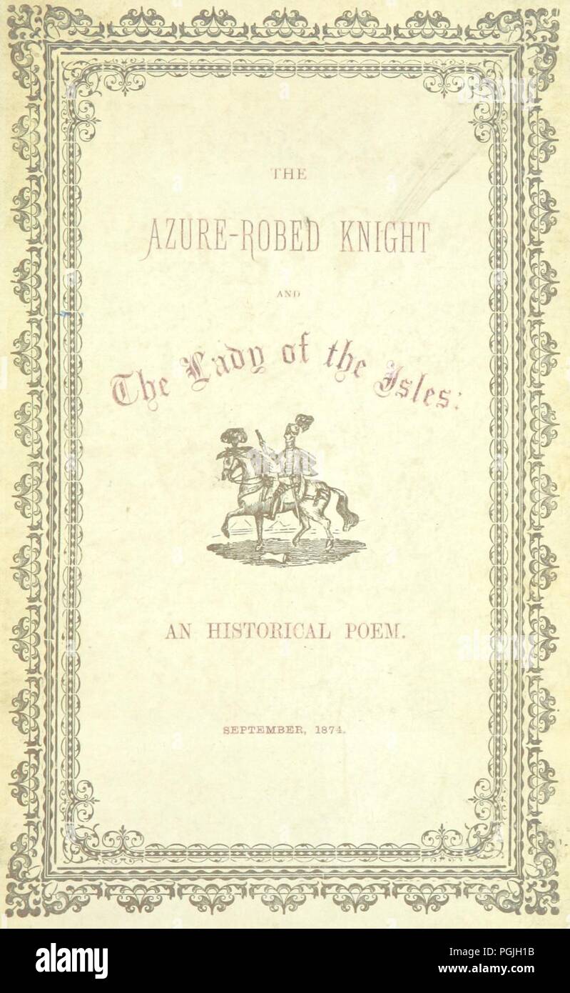 Image from page 5 of 'The Azure-robed Knight and the Lady of the Isles ...