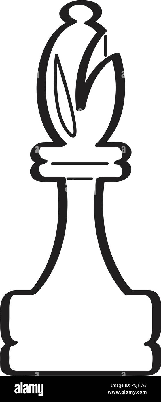Sketch of a bishop chess piece Stock Vector Image & Art - Alamy