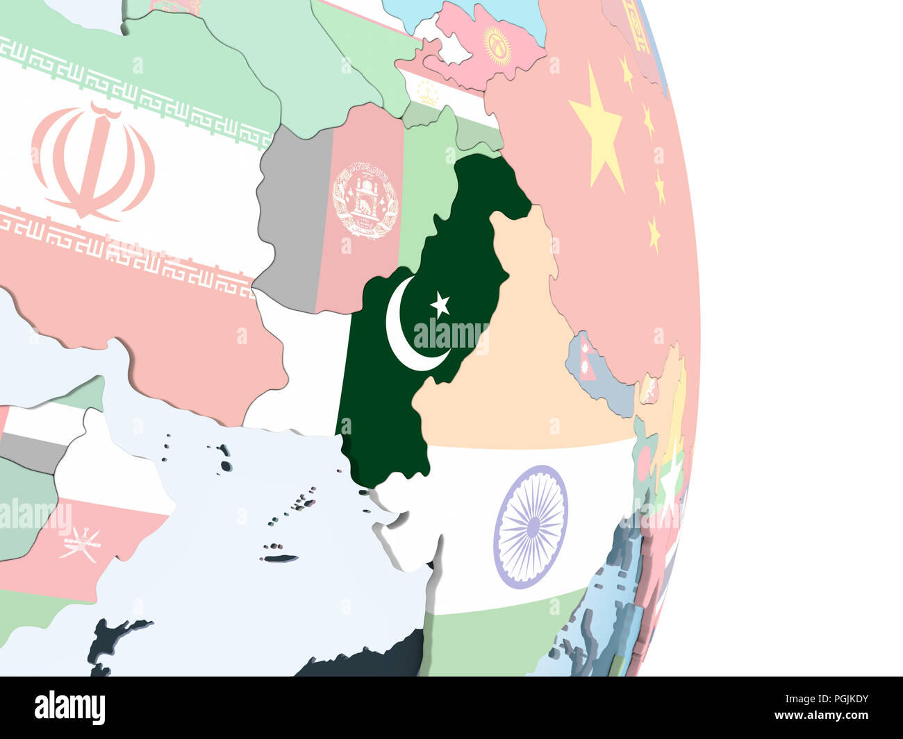 Map pakistan embedded national flag hi-res stock photography and images ...