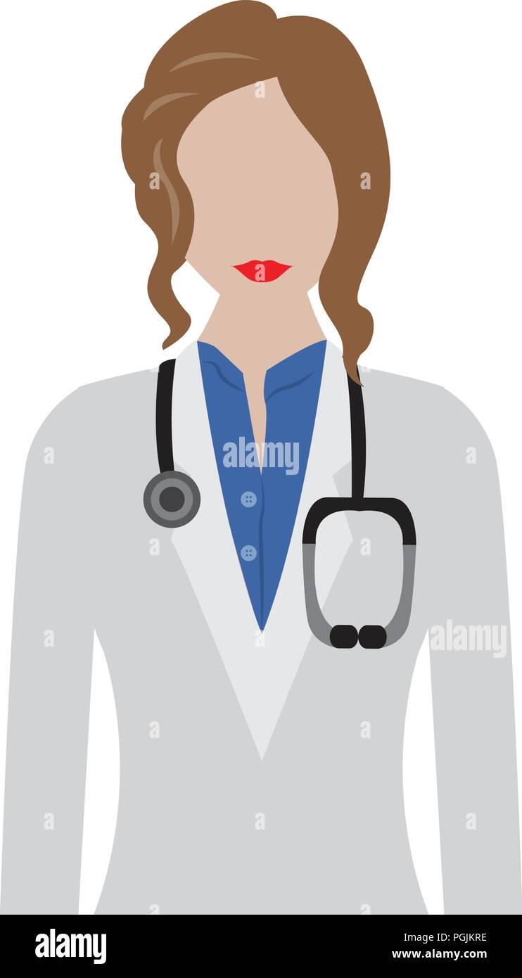 Female doctor face clip art hi-res stock photography and images - Alamy