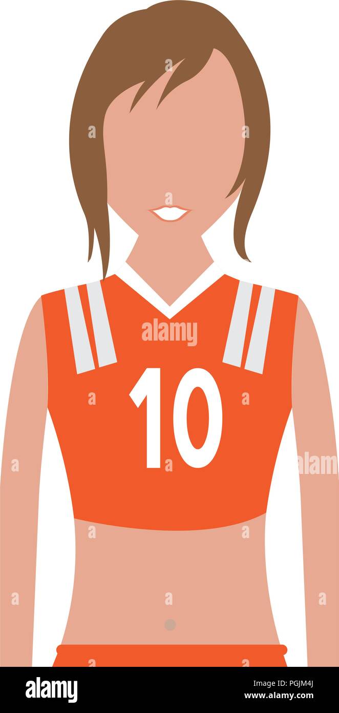 Isolated female athlete avatar Stock Vector Image & Art - Alamy