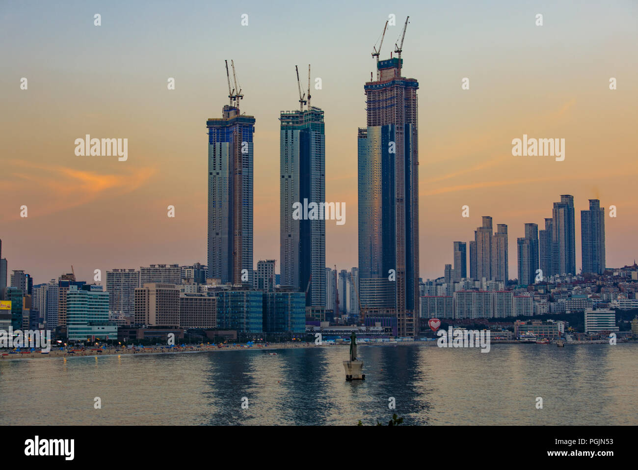 Busan, South Korea - Aug 20, 2018 : Haeundae LCT The Sharp in Busan ...