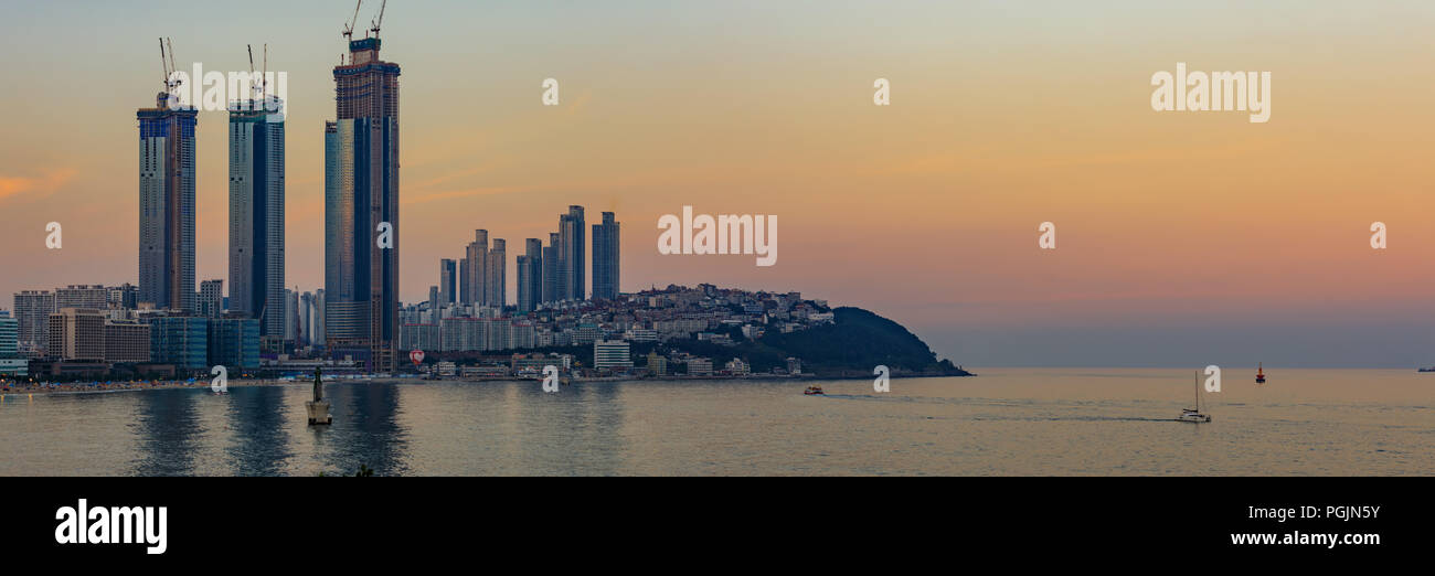 Busan, South Korea - Aug 20, 2018 : Haeundae LCT The Sharp in Busan ...