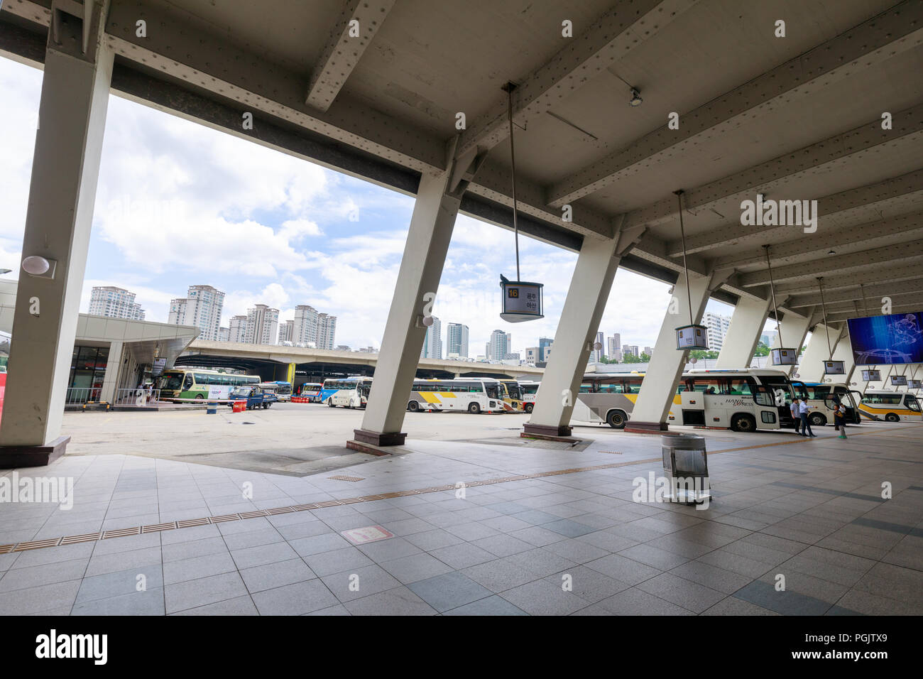 Seoul, South Korea - Jul 21, 2018 : Seoul Express Bus Terminal, Bus ...