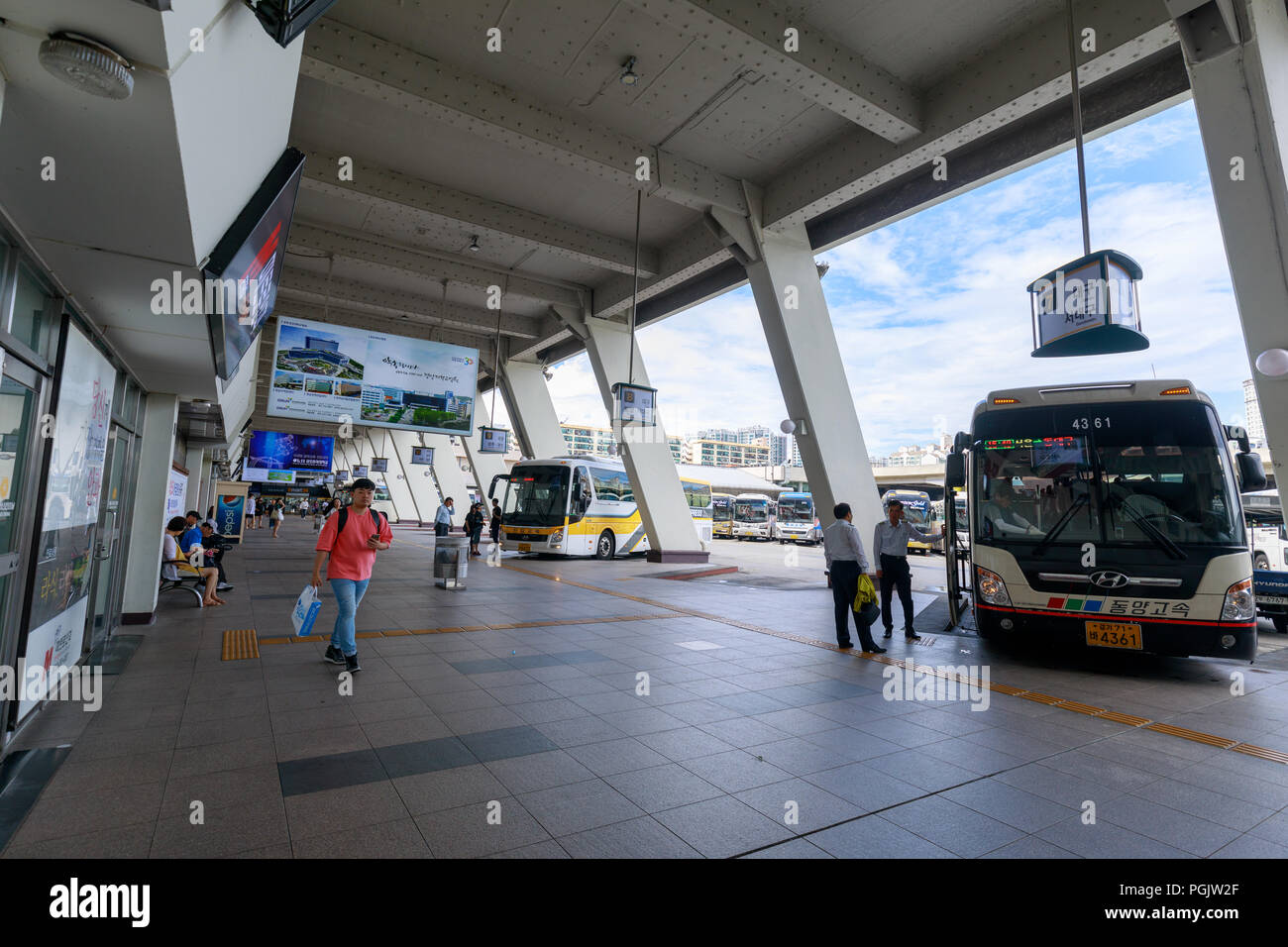 Seoul, South Korea - Jul 21, 2018 : Seoul Express Bus Terminal, Bus ...