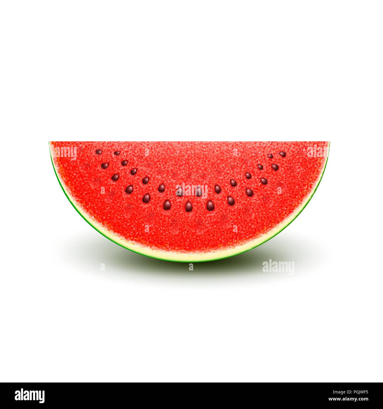 Watermelon realistic sliced fruit, vector Stock Vector Image & Art - Alamy