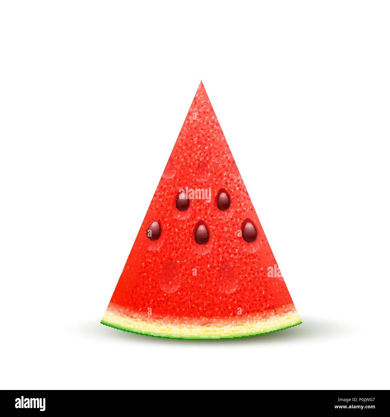 Watermelon realistic sliced fruit, vector Stock Vector Image & Art - Alamy