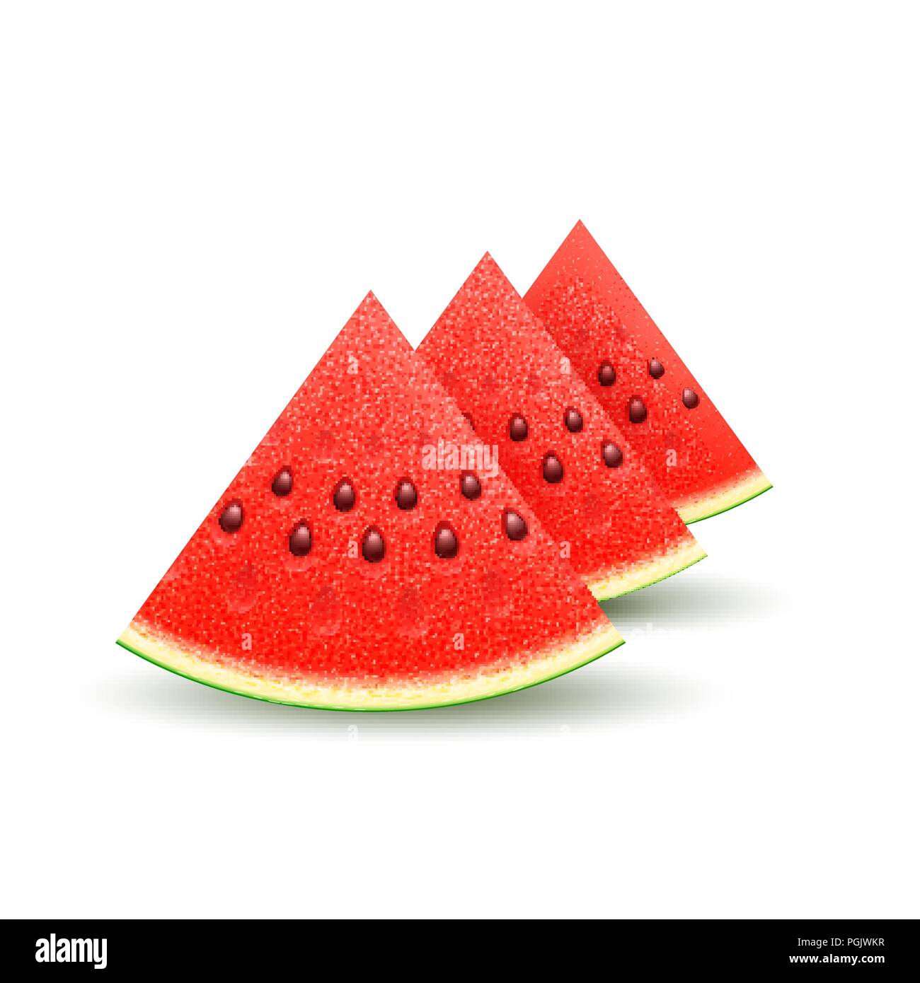 Melon wedge Stock Vector Images - Alamy