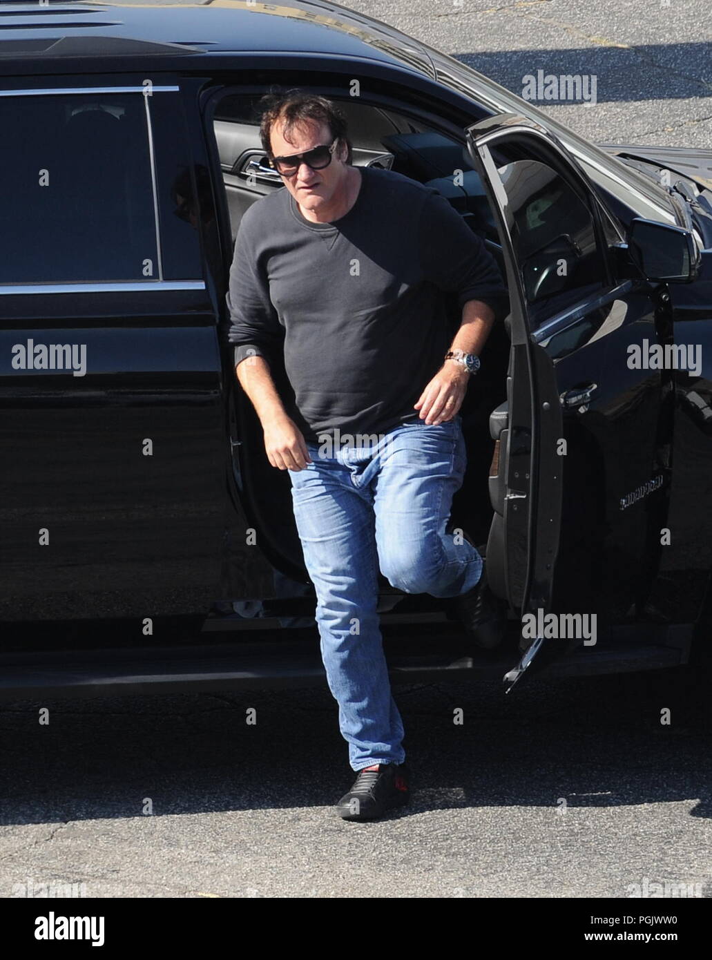 Director Quentin Tarantino spotted on the set of "Once Upon A Time In ...