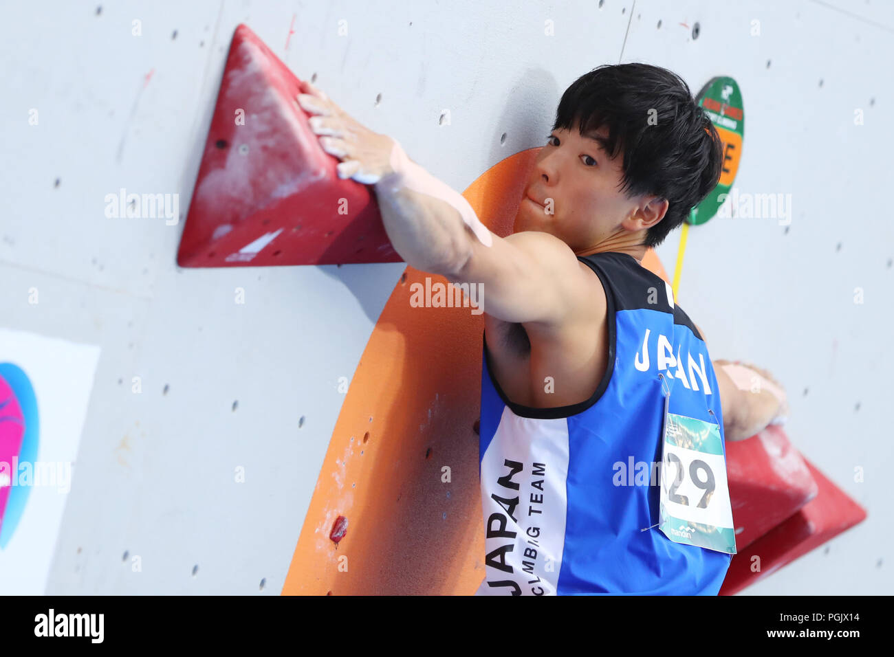 Palembang, Indonesia. 26th Aug, 2018. Kokoro Fuji (JPN) Sport Climbing ...