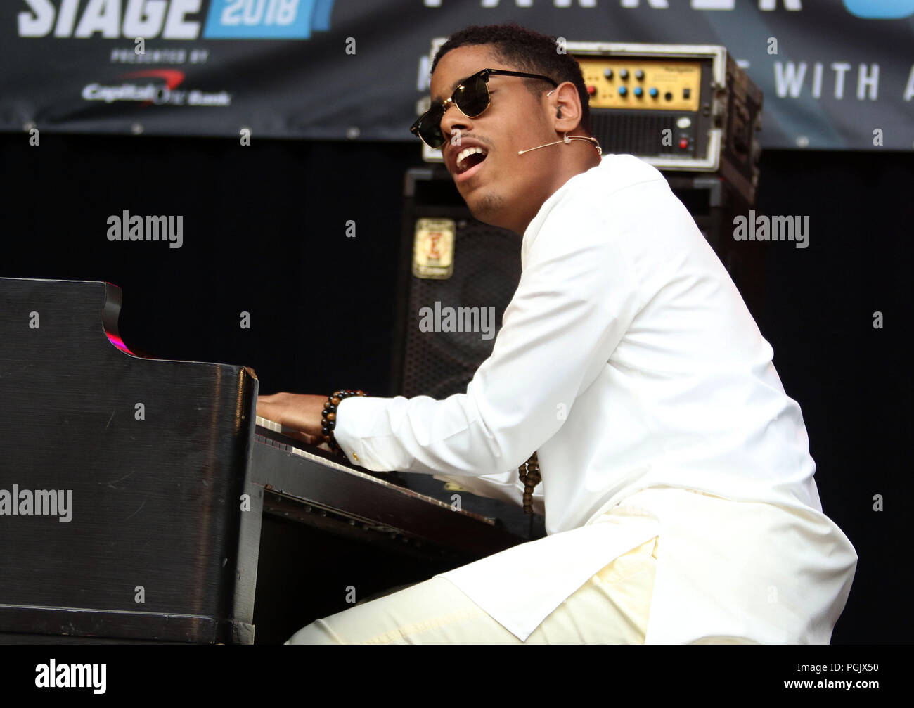 New York City, New York, USA. 25th Aug, 2018. Jazz pianist MATTHEW ...