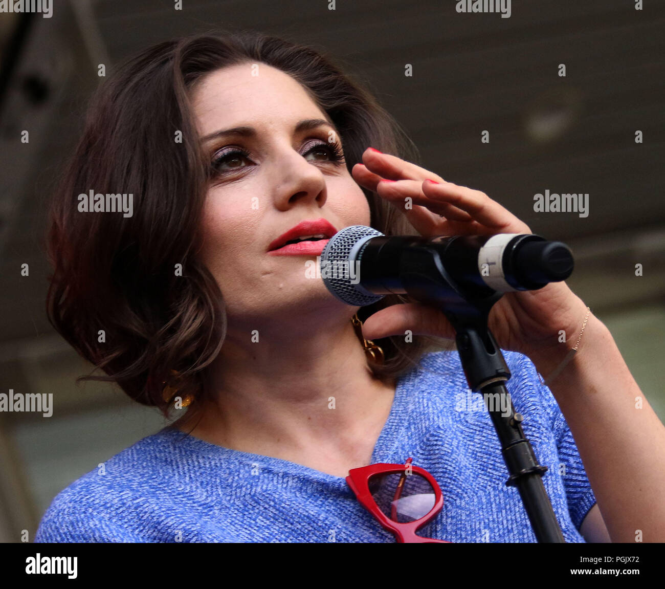 August 25, 2018 - New York City, New York, U.S. - Jazz vocalist ANDREA ...