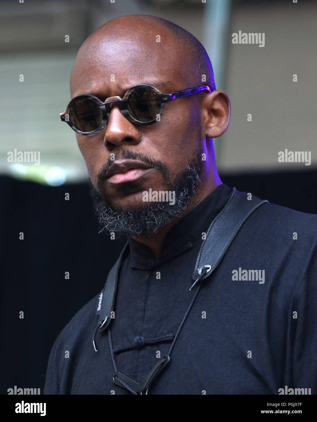 New York City, New York, USA. 25th Aug, 2018. Jazz musician MARCUS ...