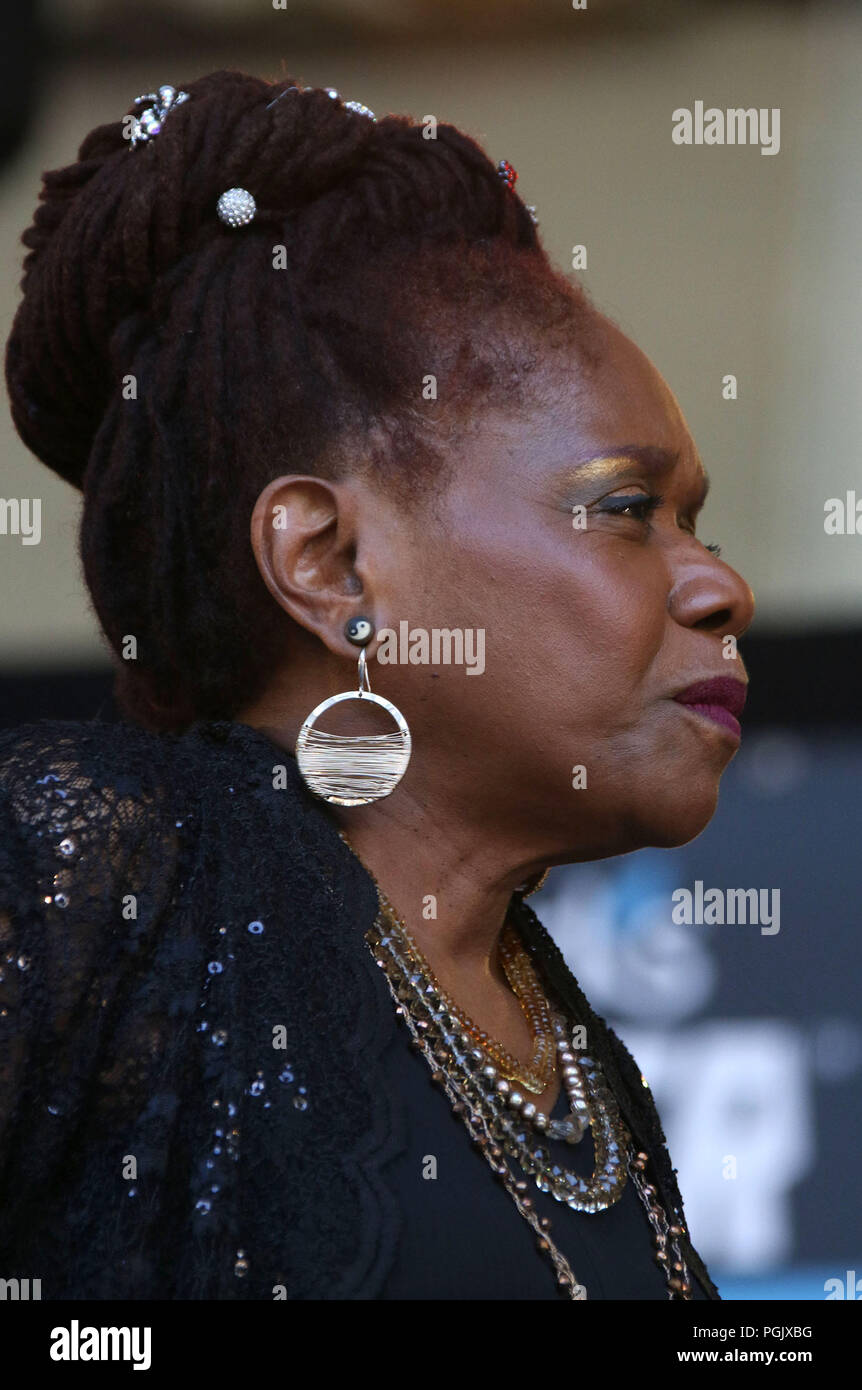 New York City, New York, USA. 25th Aug, 2018. Jazz vocalist CATHERINE ...