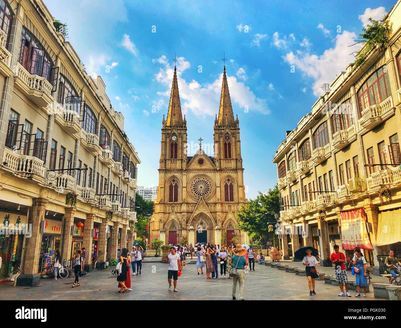 Guangzh, Guangzh, China. 27th Aug, 2018. Guangzhou, CHINA-Sacred Heart ...