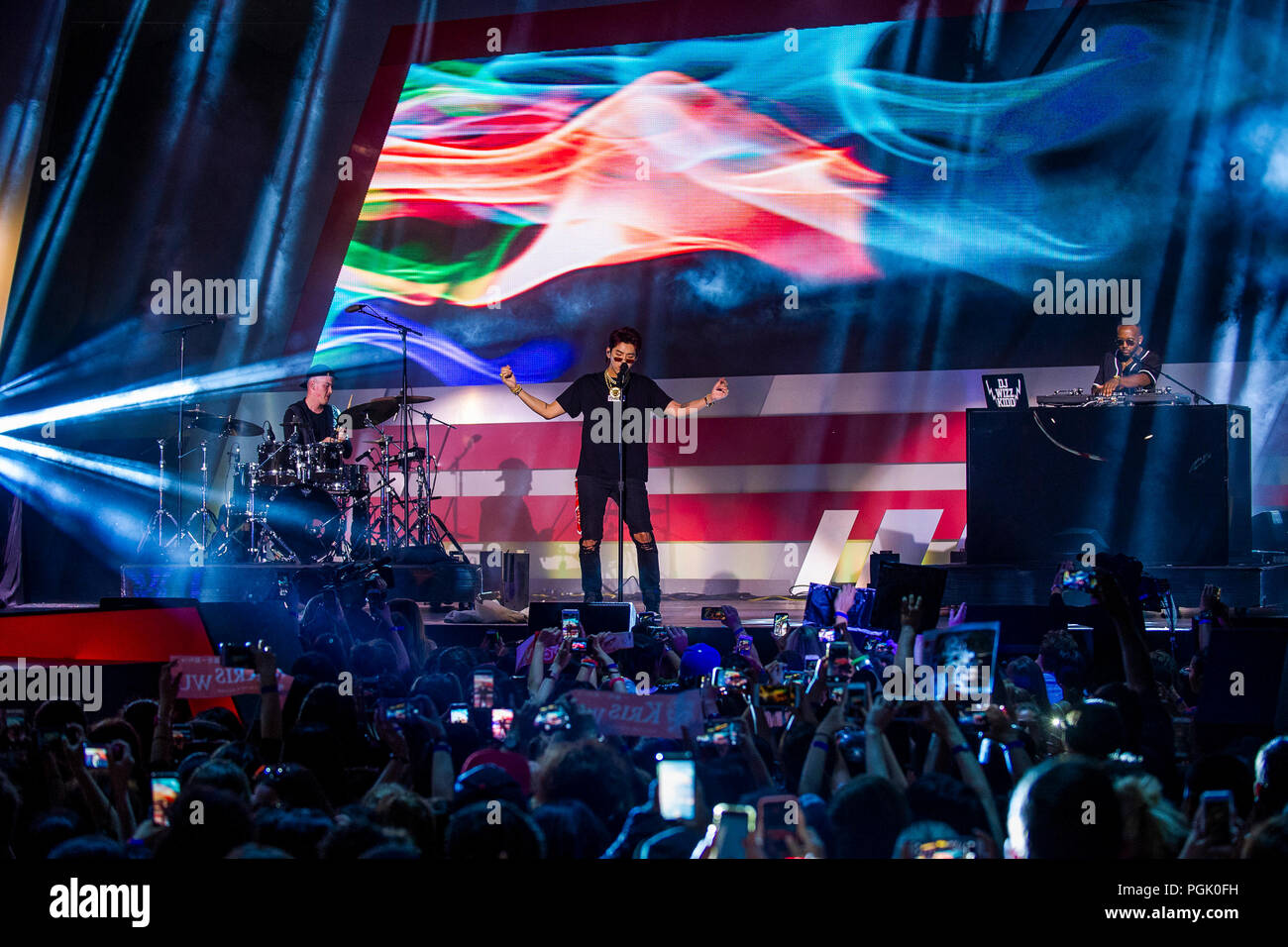 Toronto, Canada. 26th August 2018. Chinese Singer Kris Wu performs on ...