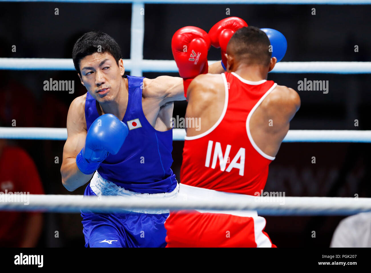 Jakarta, Indonesia. 27th Aug, 2018. Daisuke Narimatsu (JPN) Boxing ...