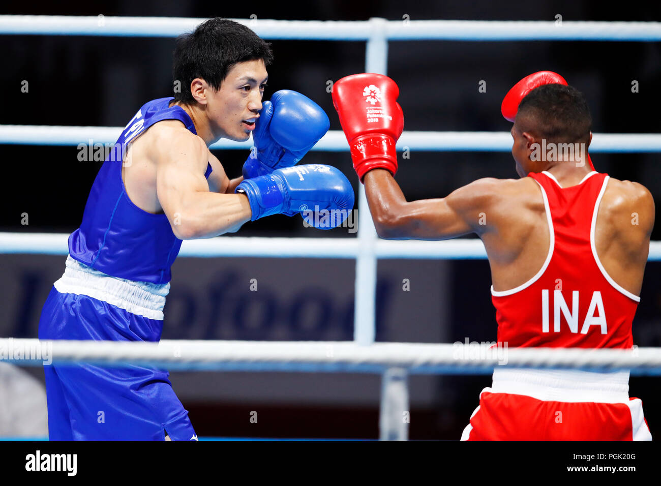 Jakarta, Indonesia. 27th Aug, 2018. Daisuke Narimatsu (JPN) Boxing ...