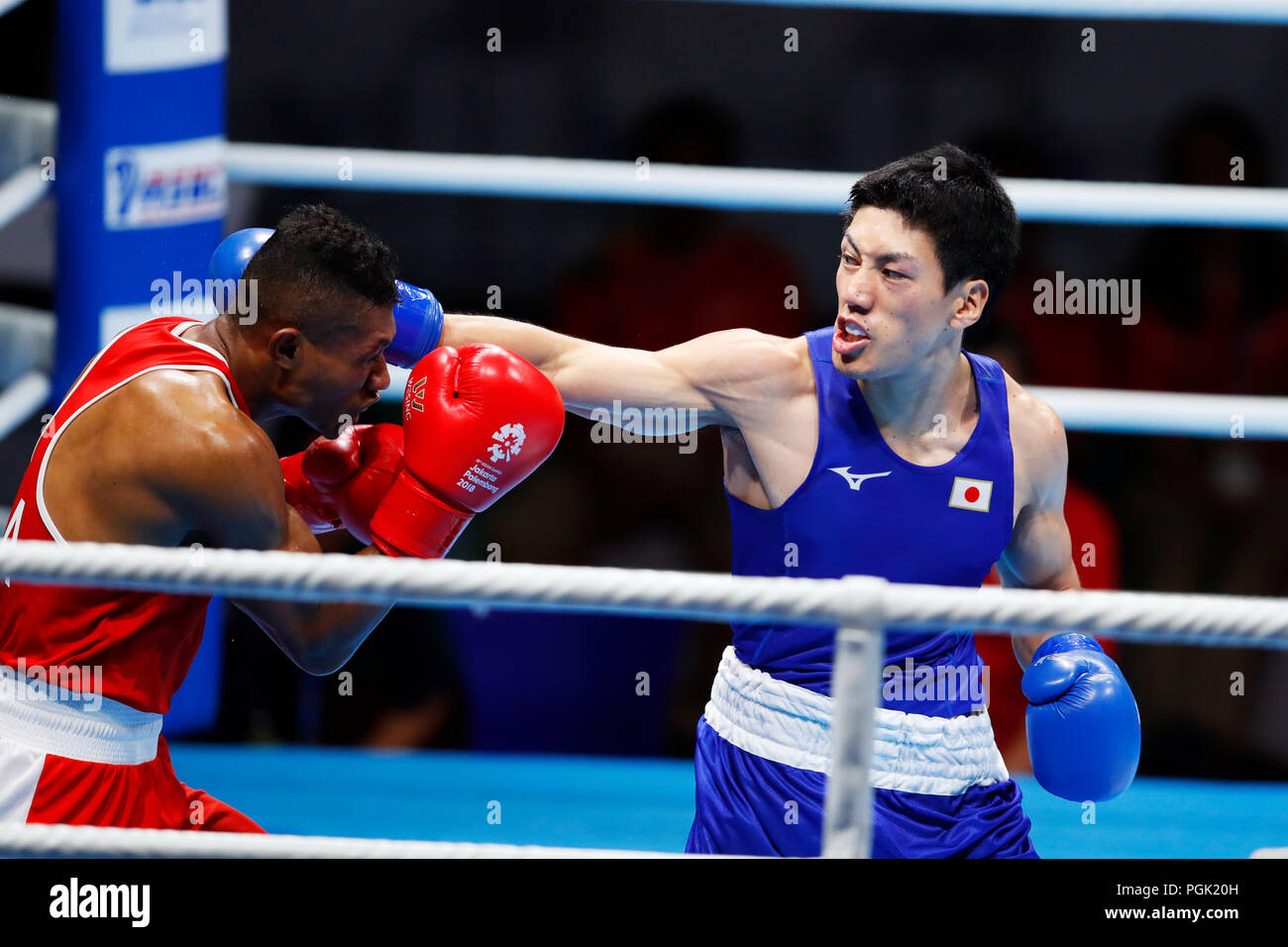 Jakarta, Indonesia. 27th Aug, 2018. Daisuke Narimatsu (JPN) Boxing ...