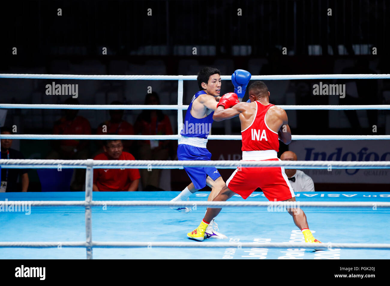 Jakarta, Indonesia. 27th Aug, 2018. Daisuke Narimatsu (JPN) Boxing ...