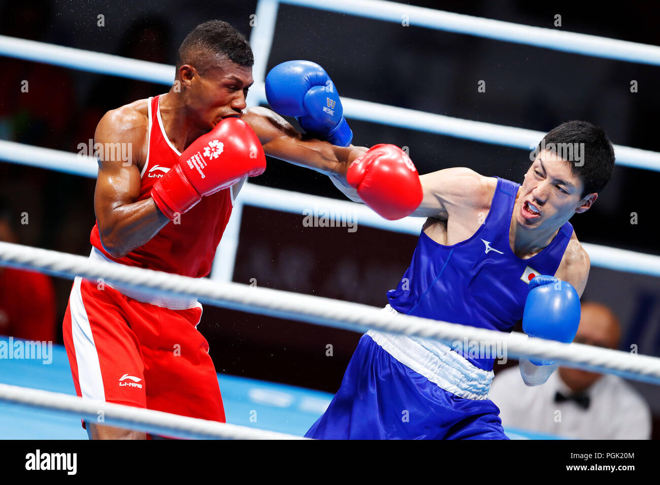 Jakarta, Indonesia. 27th Aug, 2018. Daisuke Narimatsu (JPN) Boxing ...