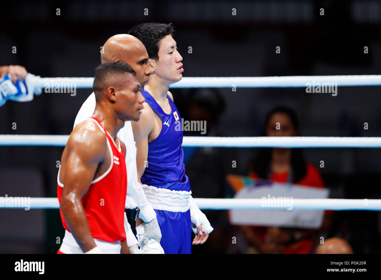 Jakarta, Indonesia. 27th Aug, 2018. Daisuke Narimatsu (JPN) Boxing ...