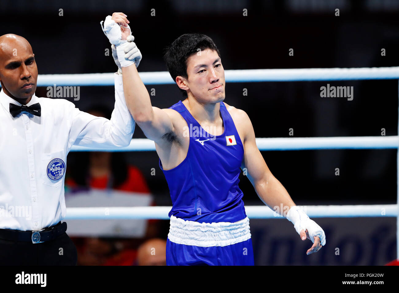 Jakarta, Indonesia. 27th Aug, 2018. Daisuke Narimatsu (JPN) Boxing ...