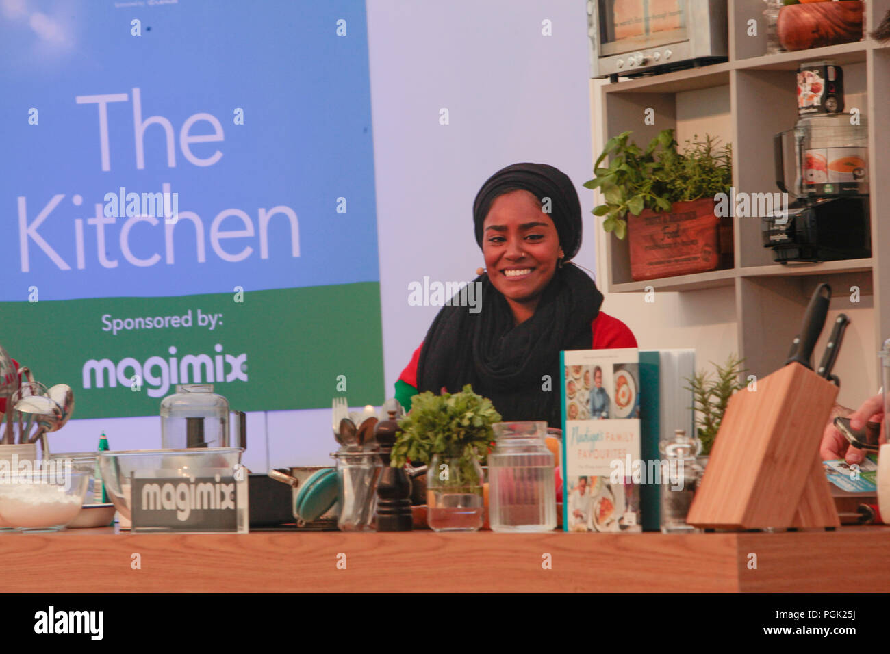 London UK 27 August 2018 In the lush gardens of Hampton Court Palace ...