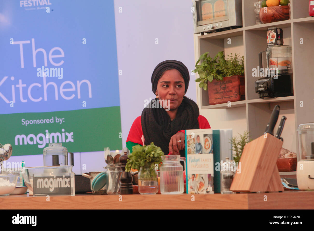 London UK 27 August 2018 In the lush gardens of Hampton Court Palace ...