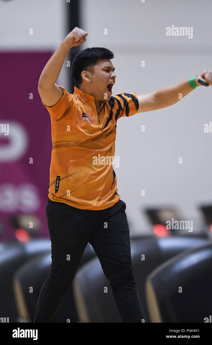 Celebrates after bowling hi-res stock photography and images - Alamy