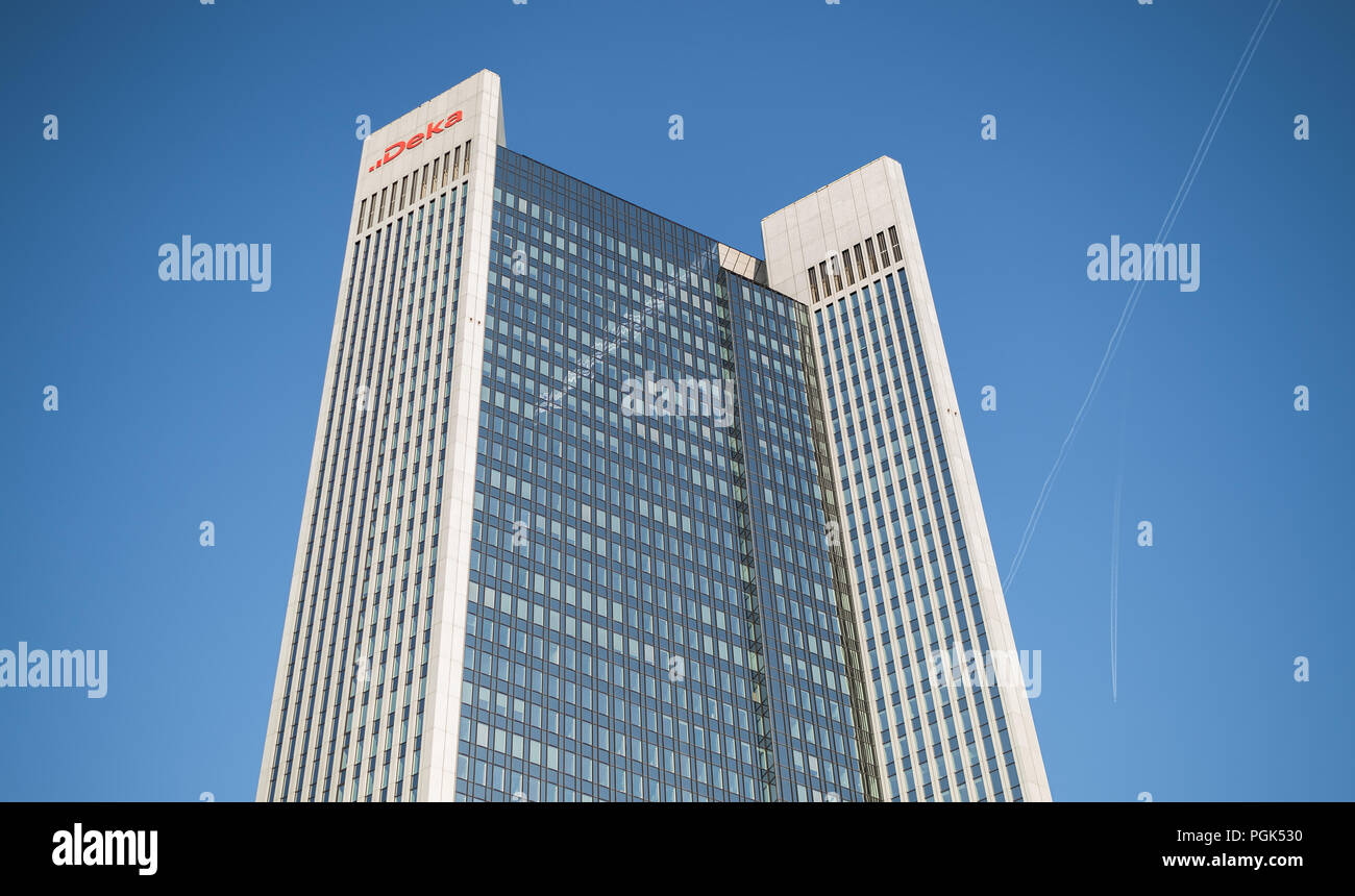 Frankfurt am Main, Germany. 23rd Aug, 2018. The DekaBank building ...