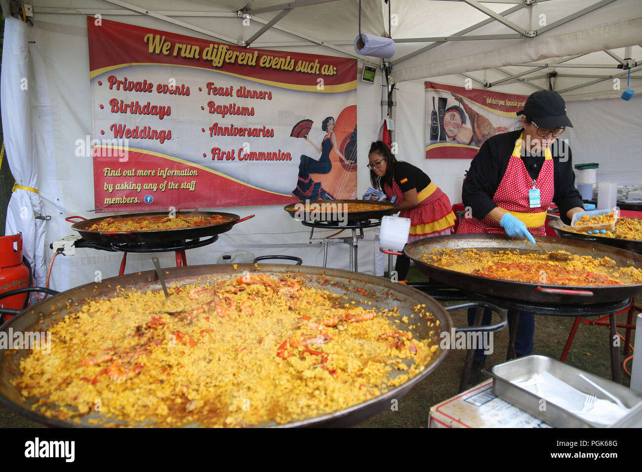London UK 27 August 2018 Hampton Court Food festival 2018 with over 100 ...