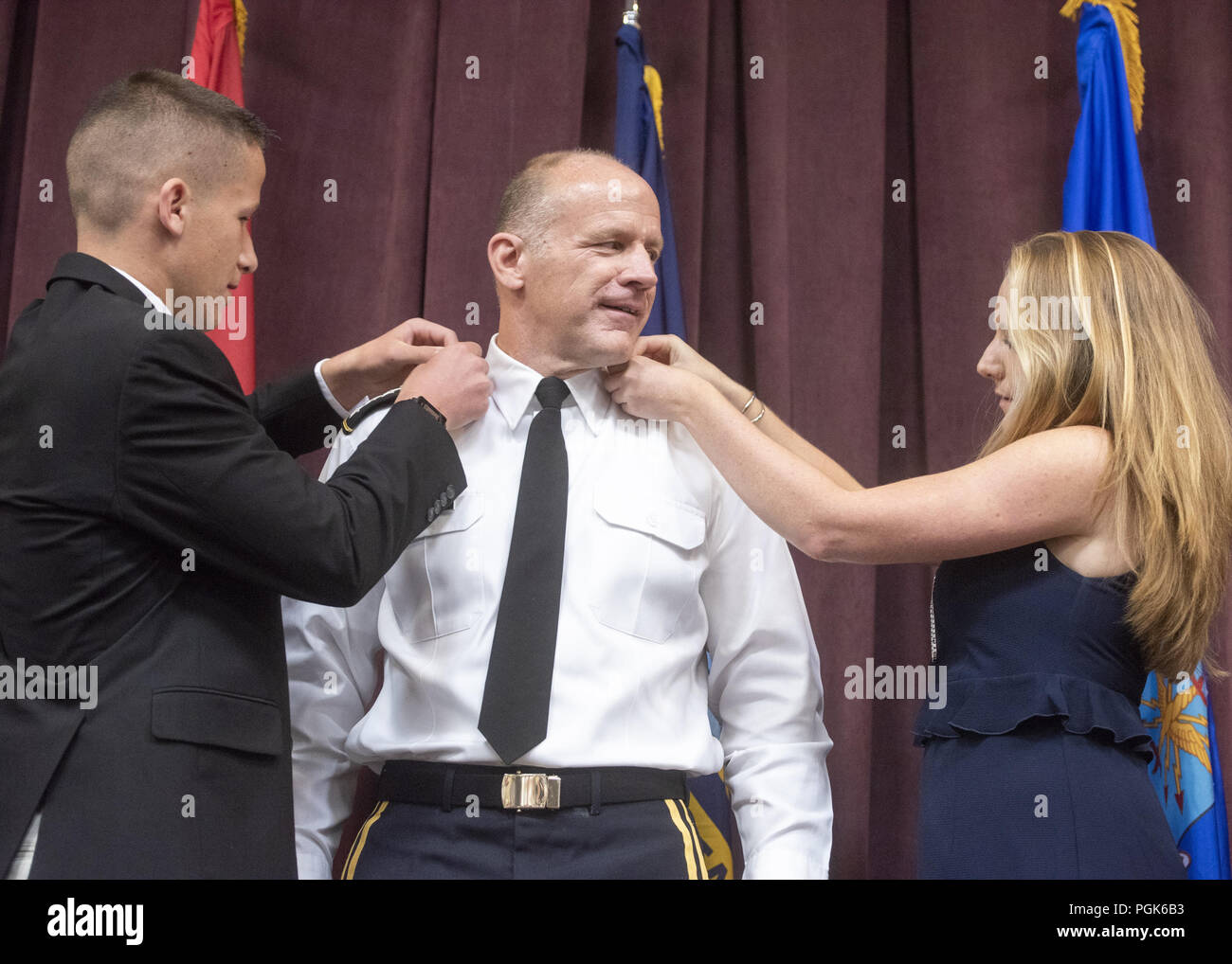 Scott Afb, IL, USA. 24th Aug, 2018. Army Lt. Gen. Stephen R. Lyons is ...