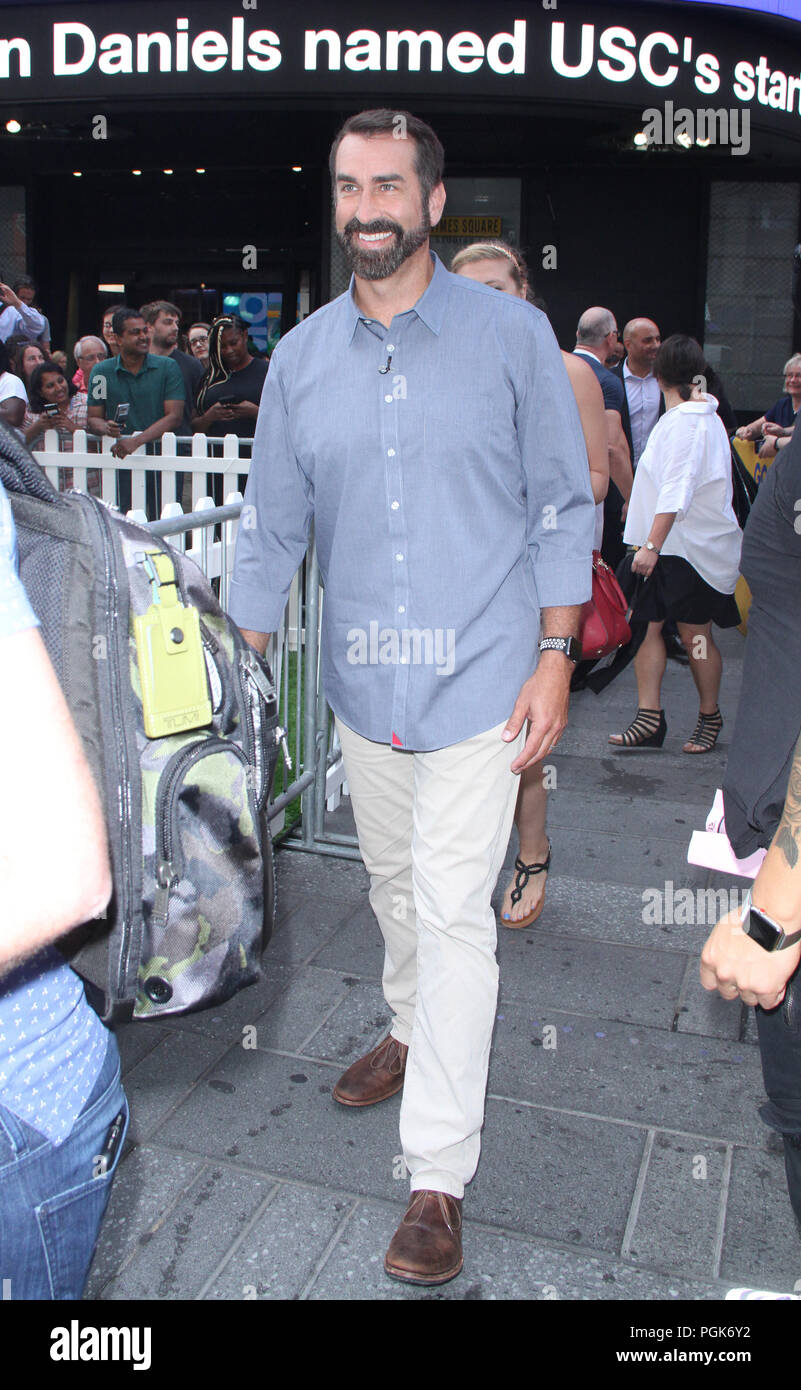 New York, NY, USA. 27th Aug, 2018. Rob Riggle at Good Morning America ...