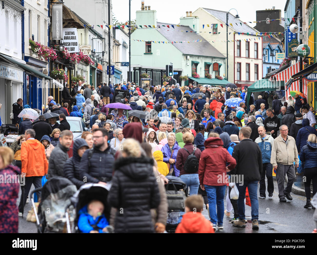 Ballycastle, Northern Ireland. Monday 27 August, 2018. Huge crowds ...