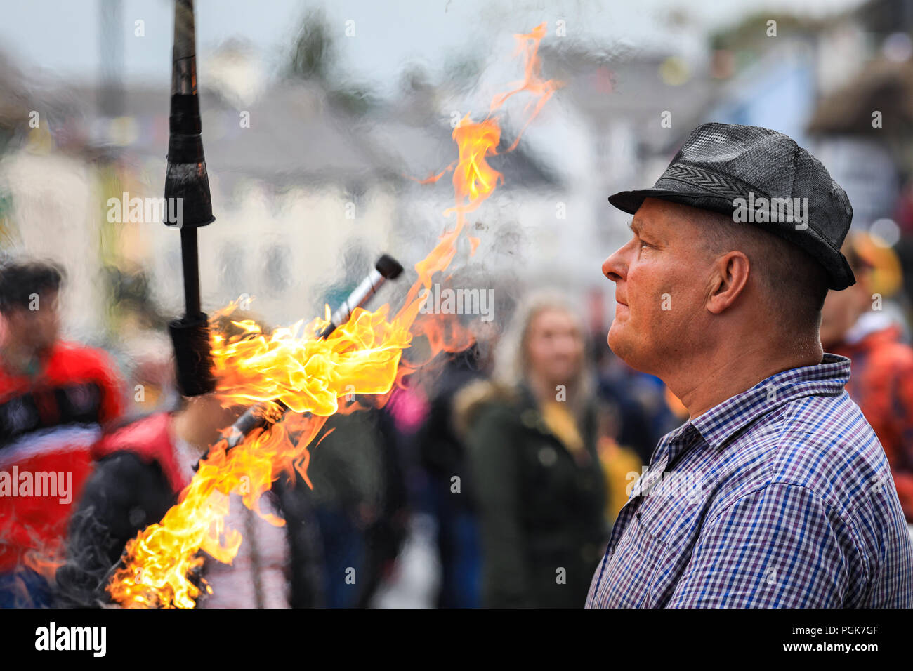Ballycastle, Northern Ireland. Monday 27 August, 2018. A street ...