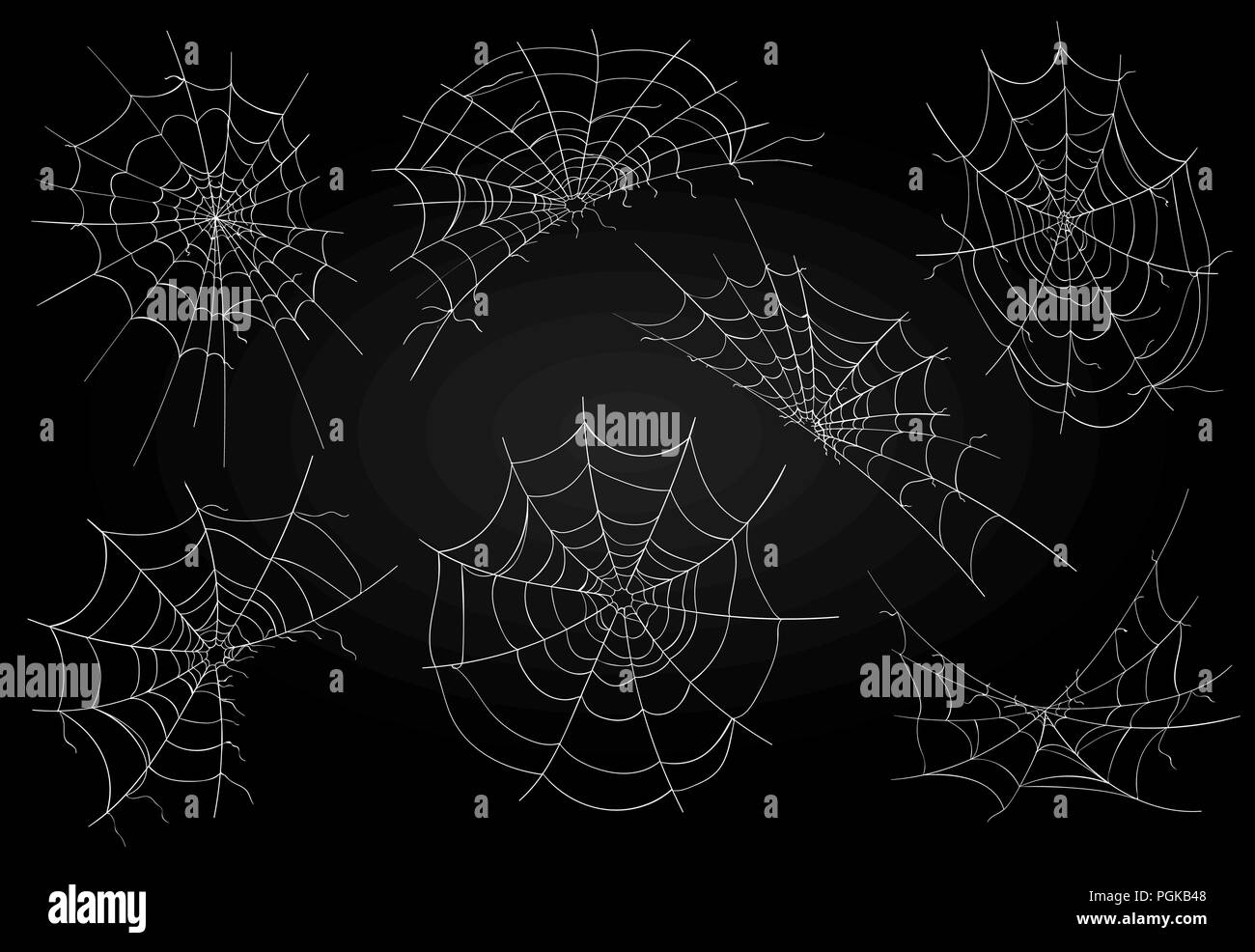 Vector cobweb. Spider web for scary halloween illustration, spiderweb ...